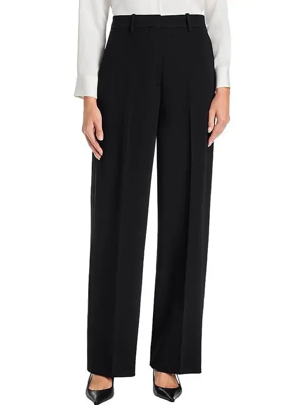 Theory Tuxedo Pants In Admiral Crepe - Black