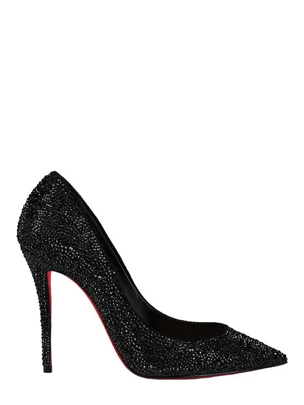 CHRISTIAN LOUBOUTIN La Pigalle Strass Pumps - Black