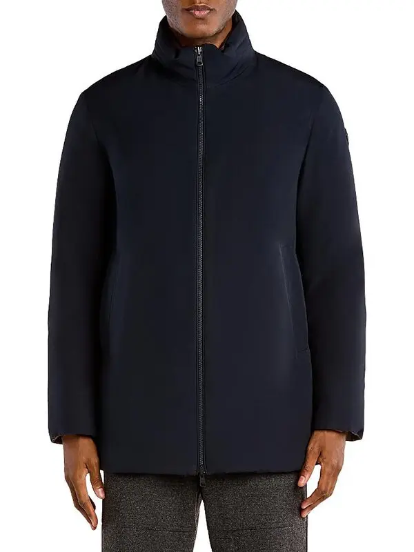 Moncler Didessa Reversible Stand Collar Down Parka - Navy