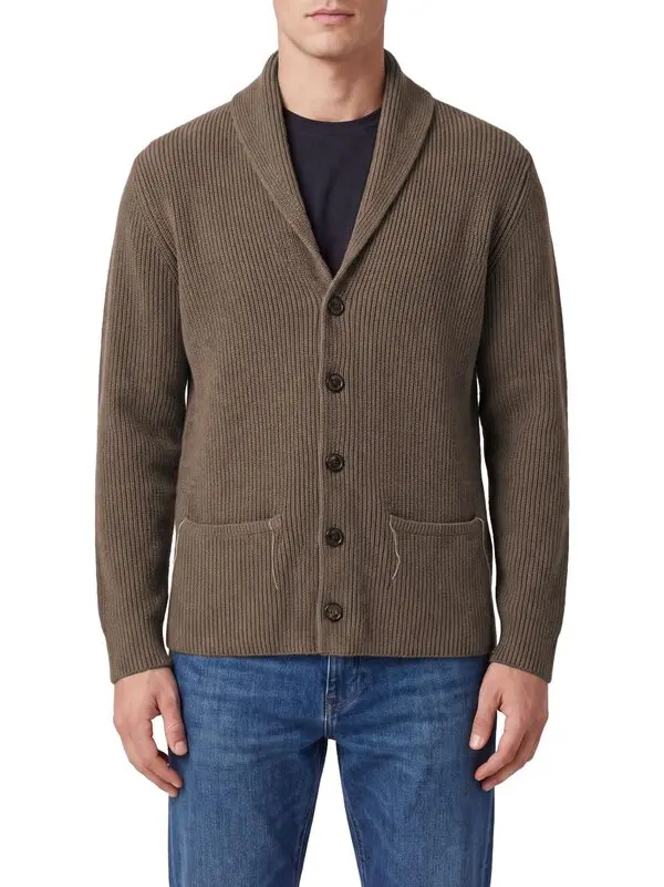 BALLANTYNE V-neck Pure Wool Button-up Cardigan - Brown