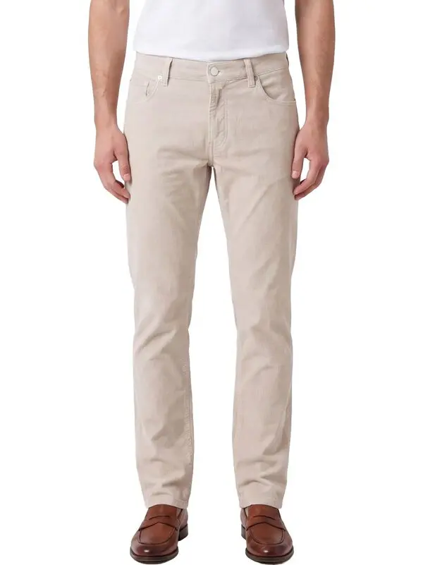 Jacob Cohen Slim Fit Cotton Blend Corduroy Trousers - Grey 2