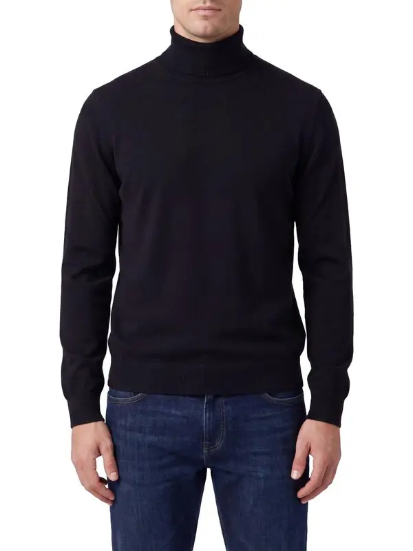 BALLANTYNE Virgin Wool Long-sleeved Turtleneck Jumper - Blue