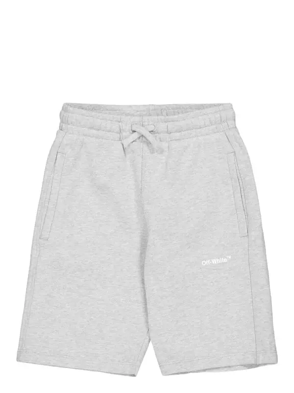Off-White Fleece Sweat Shorts - Grey