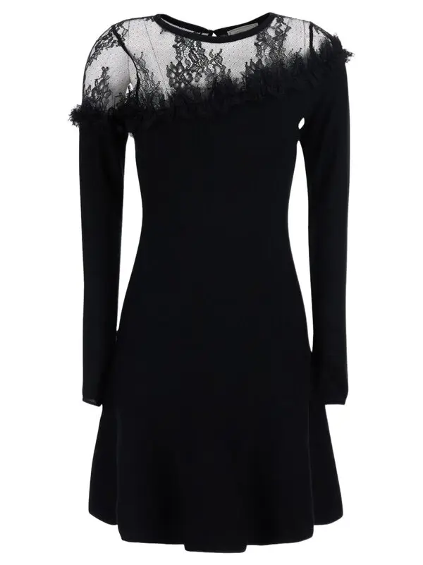 Blumarine Long-sleeved Dress - Black