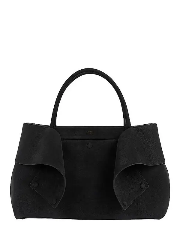 TOTEME Mercer Suede Tote Bag - Black
