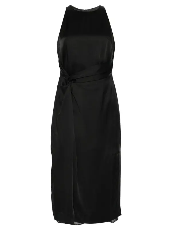 RÓHE Twist-detail Sleeveless Midi Dress - Black