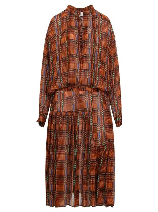 Dries Van Noten Long-sleeved Dress - Orange