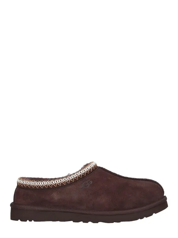 UGG Leather And Textile Slip-on Flat Shoes - Brown