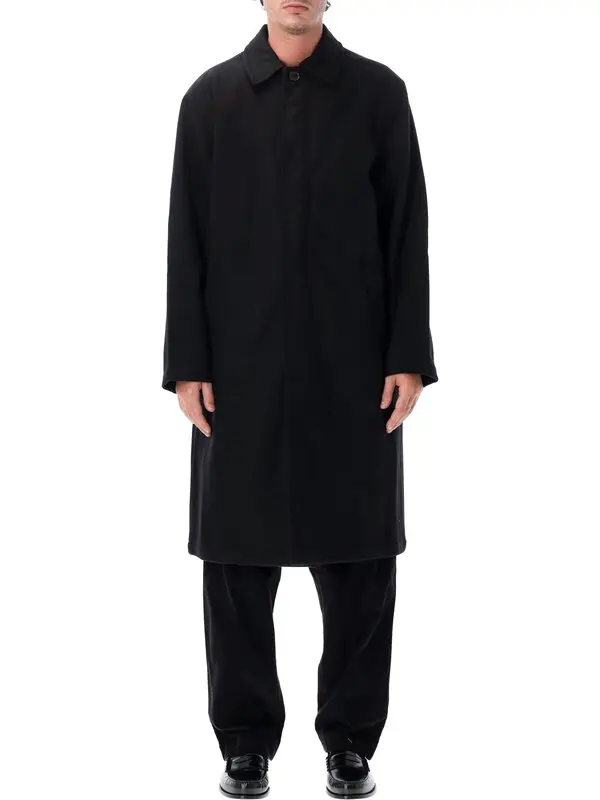 Universal Works Wool-blend Long Coat - Nero