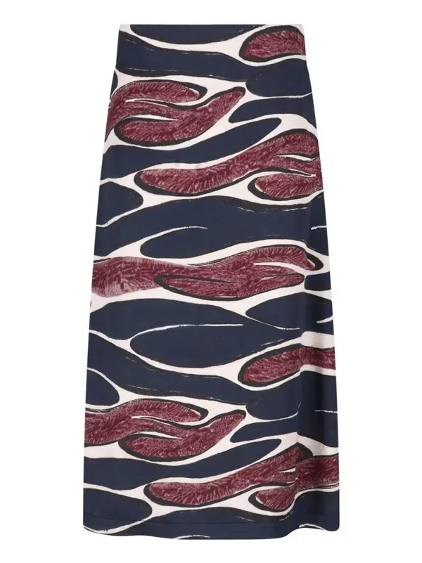 Marni Printed Midi Skirt - Multicolor