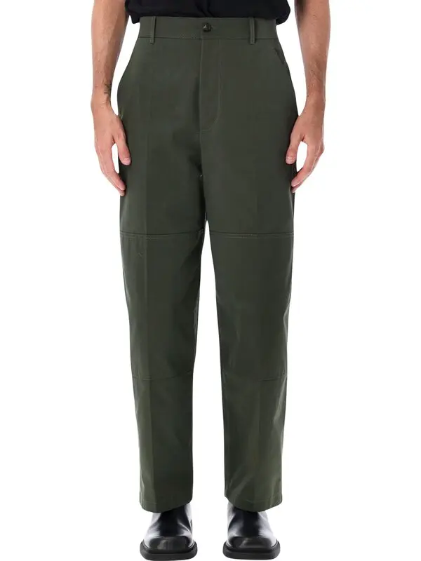 Bottega Veneta Tailored Straight-leg Trousers - Verde