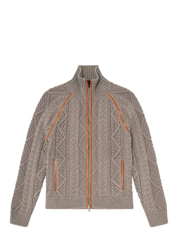 DIESEL® K-inoki Half Wool Sweater - Medium/brown