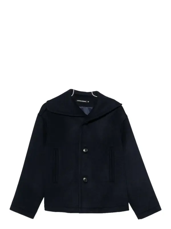 NICHOLSON & NICHOLSON Wool Short Jacket - Blue