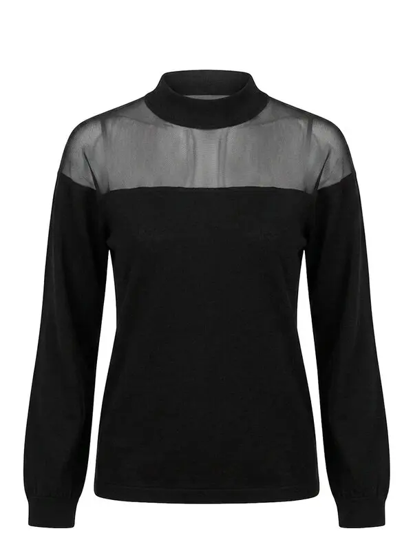 MARIANNE BY MARIE JORDANE Beyonce Wool Sweater - Black