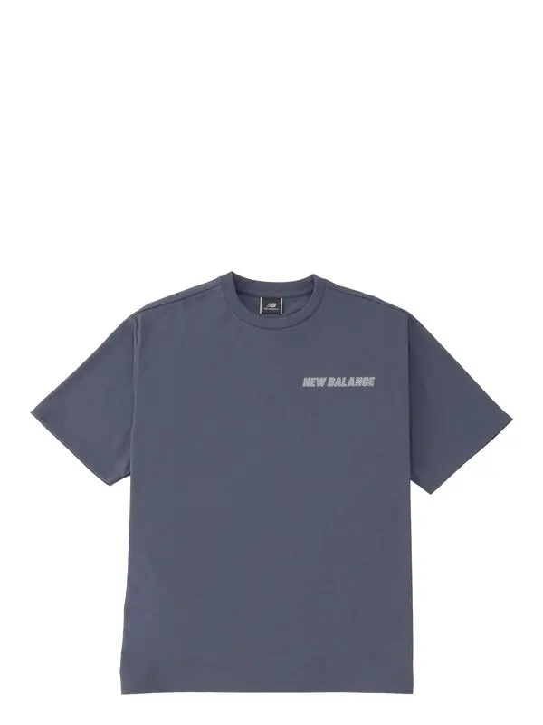 NEW BALANCE Met24 Reflection Nb Logo T-shirt Asia Sizing - Graphite