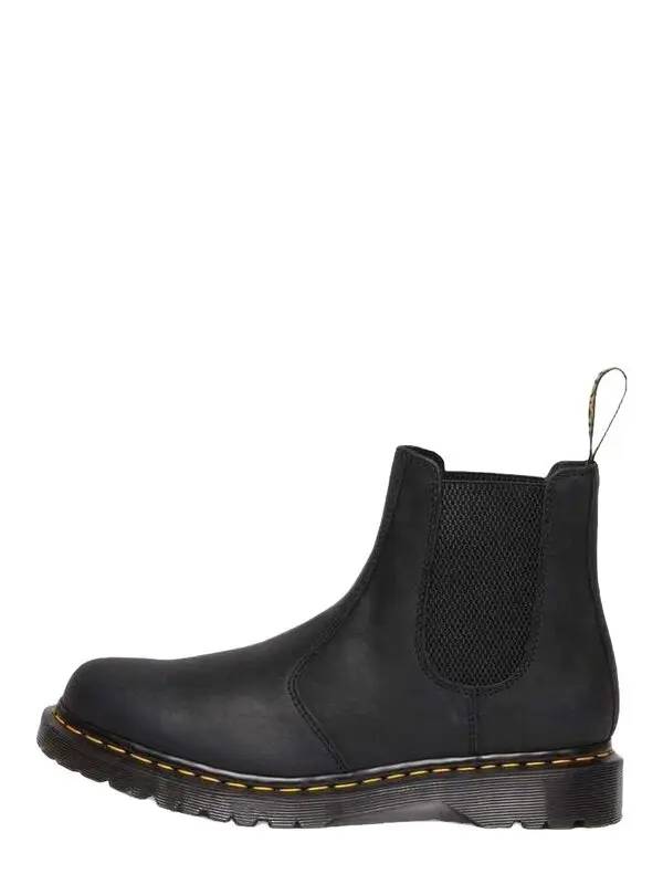 Dr. Martens 2976 Waxed Full Grain Leather Chelsea Boots - Black