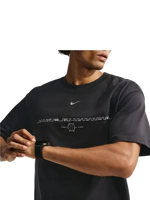 Nike T-shirt 'black Reflective Silver - Black/reflective Silver