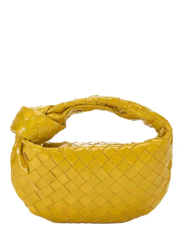 Bottega Veneta Patent Intrecciato Jodie - Yellow