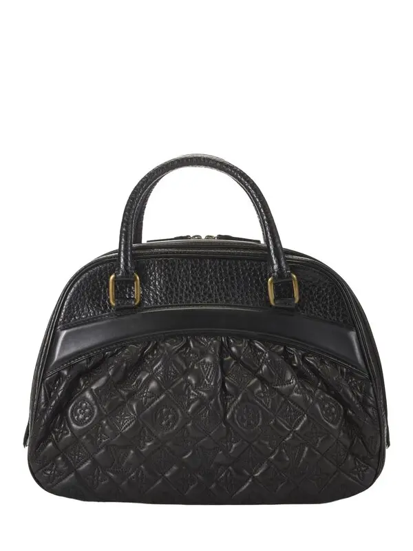 LOUIS VUITTON Monogram Lambskin Mizi Vienna - Black