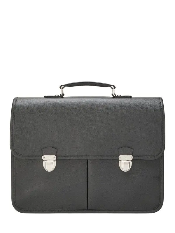 LOUIS VUITTON Taiga Anton Briefcase - Black