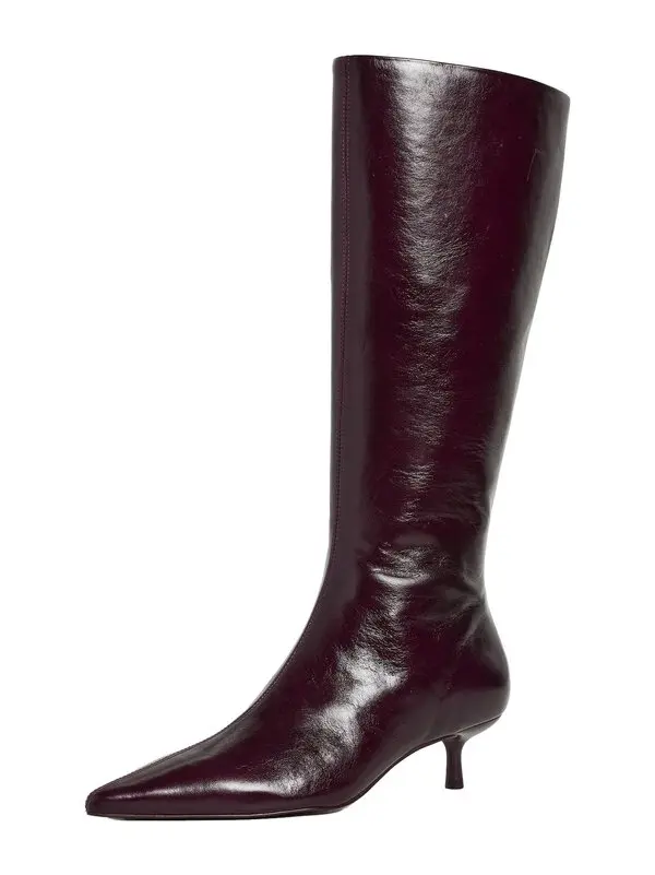 Simkhai Janine Knee High Leather Boots - Fig