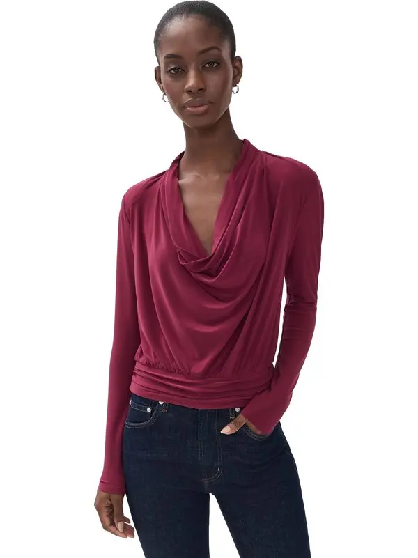 Ramy Brook Eden Blouse - Cranberry