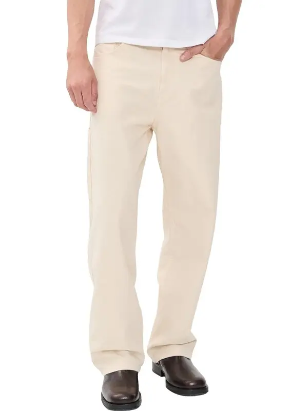 LES DEUX Roi Carpenter Herringbone Pants - Ivory