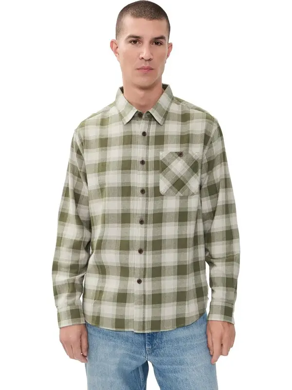 KATIN Derek Flannel - Olive
