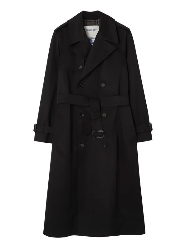 Burberry Hoxton Long Trench Coat - Black
