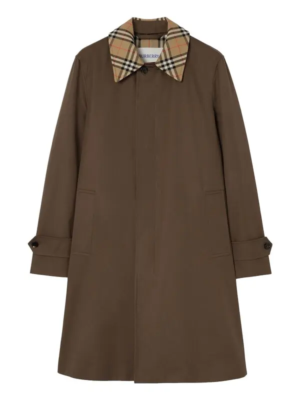 Burberry Cotton Gabardine Car Coat - Brown