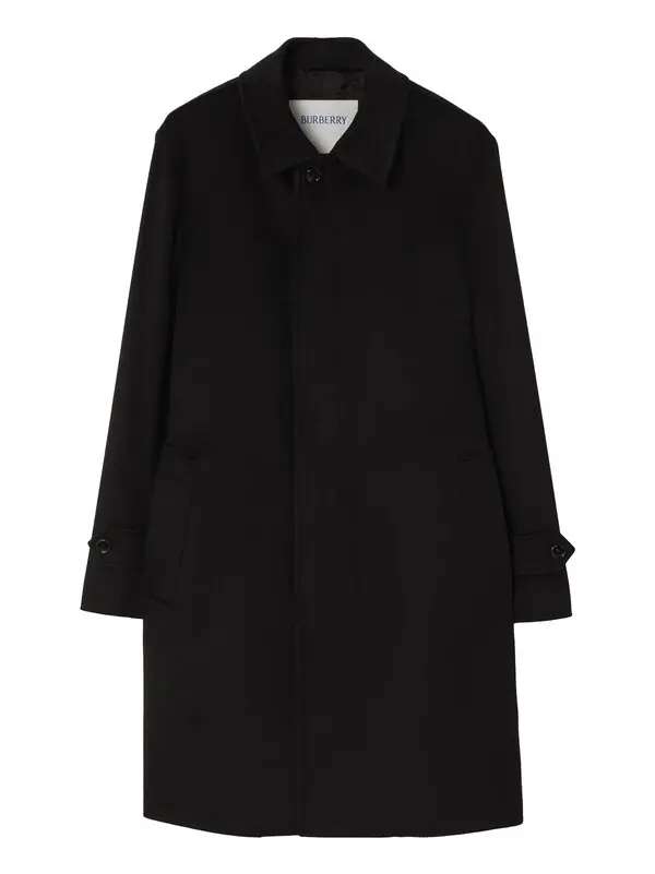 Burberry Cashmere Mid-length Car Coat - Black