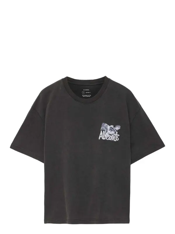 ALLSAINTS Organic Cotton Battles T-shirt - Black