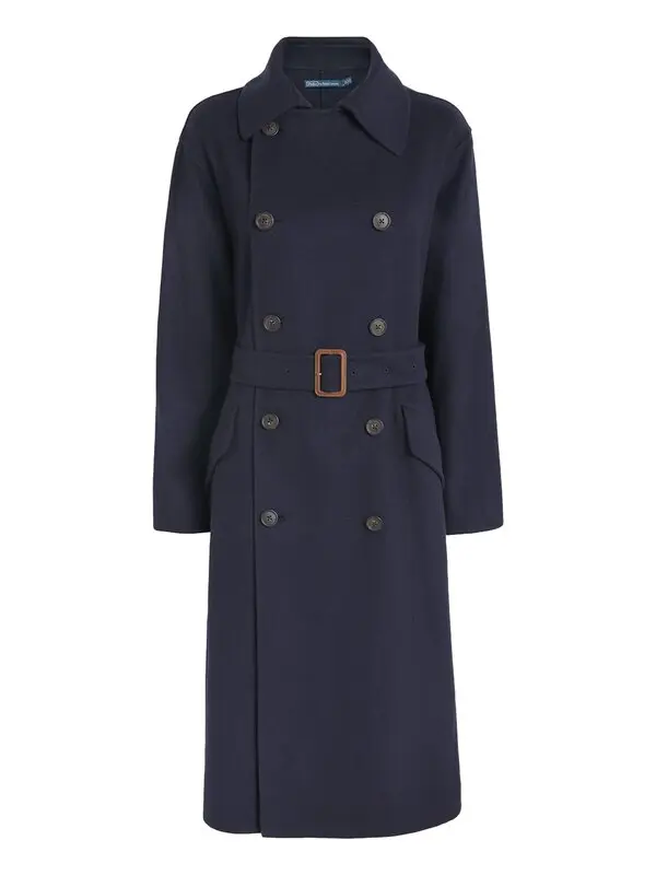 Polo Ralph Lauren Cashmere Trench Coat - Navy