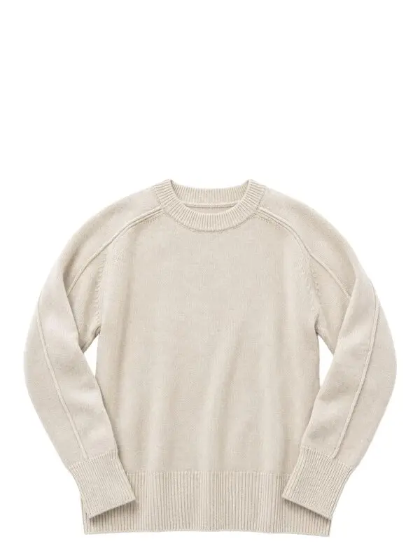 MAISON LOINTAINE Neutrals Naked Truth Sweater Rice Apricot Pure Cashmere - Orange