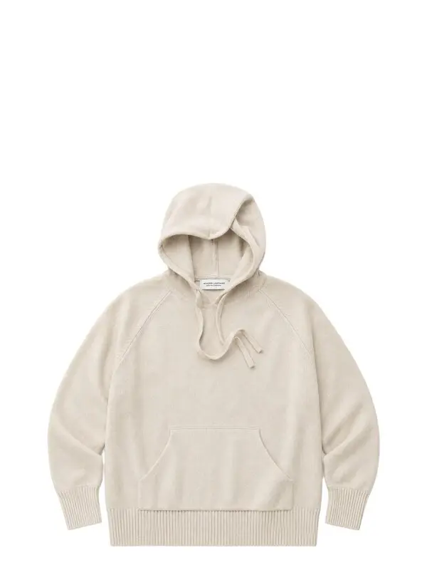 MAISON LOINTAINE Neutrals Cozy Bliss Sweater Rice Apricot Pure Cashmere - Orange