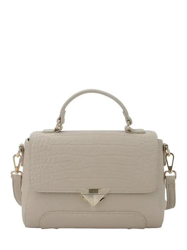 MKF COLLECTION BY MIA K. Neutrals Saphira Shoulder Bag Taupe - Black/yellow