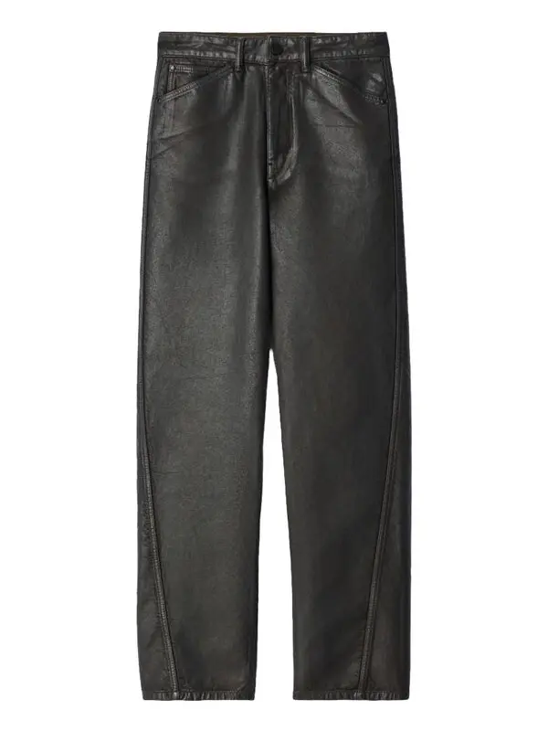 LEMAIRE Leather Trousers - Multicolor