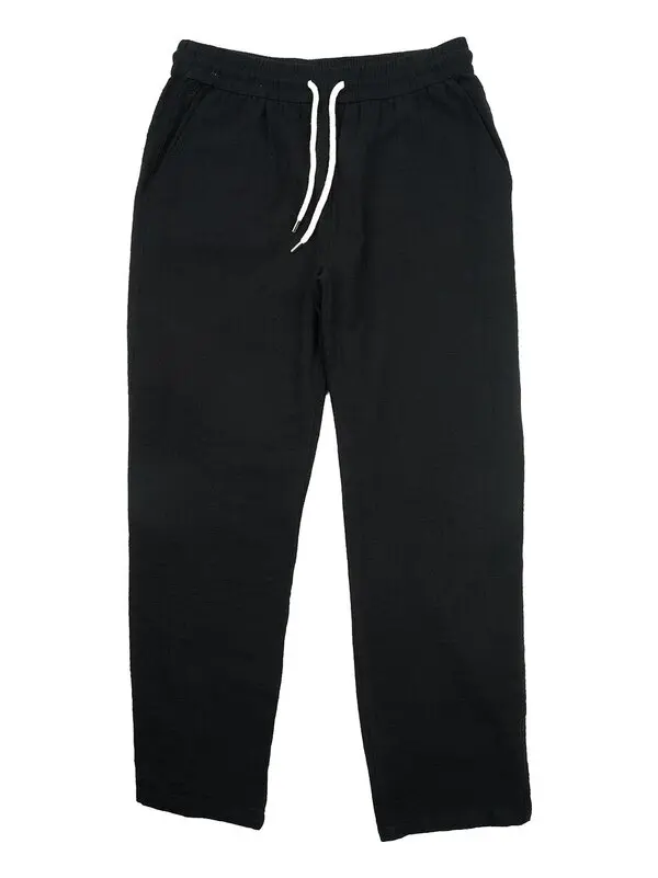 EIGHT X Linen Drawstring Pant - Black