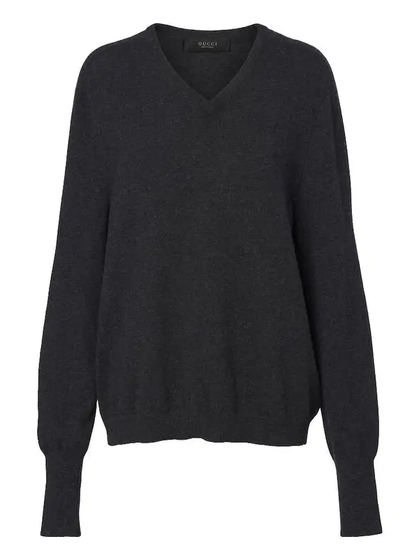Gucci Knitted Cashmere Sweater - Grey