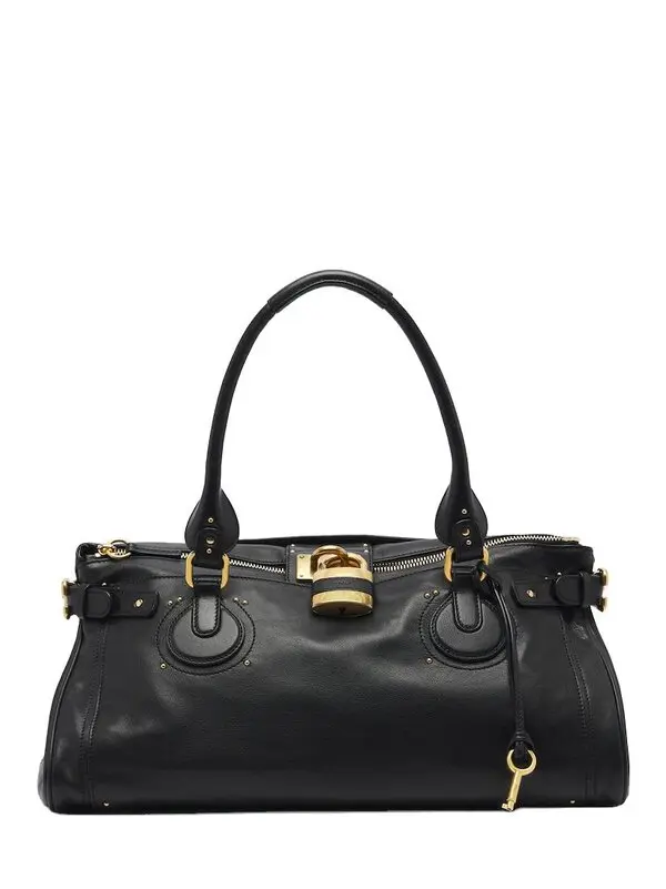 Chloé Paddington Xl Leather Shoulder Bag - Black