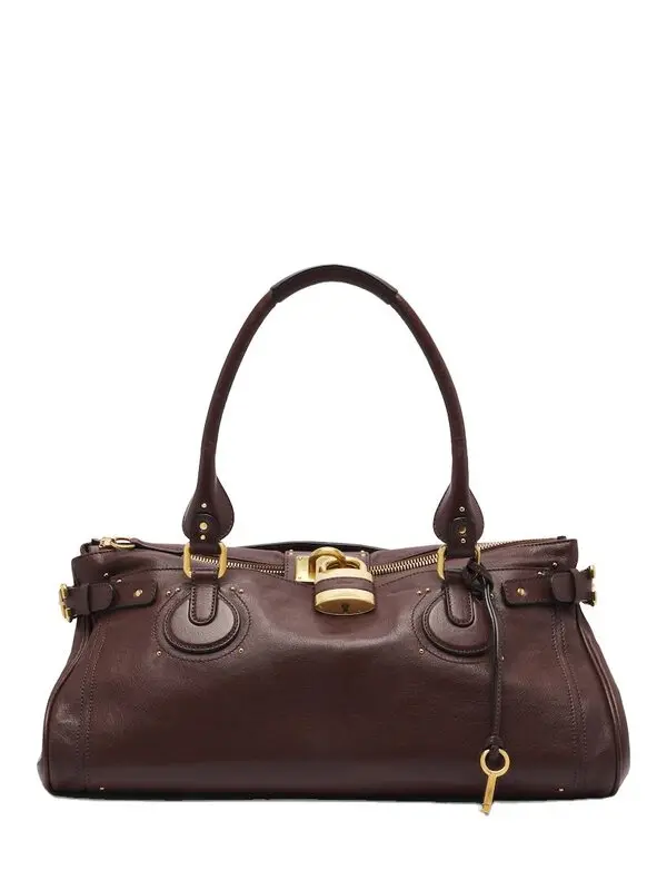 Chloé Paddington Extra Large Leather Shoulder Bag - Brown