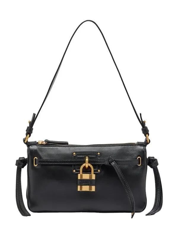 Chloé Paddington Sling Small Leather Shoulder Bag - Black
