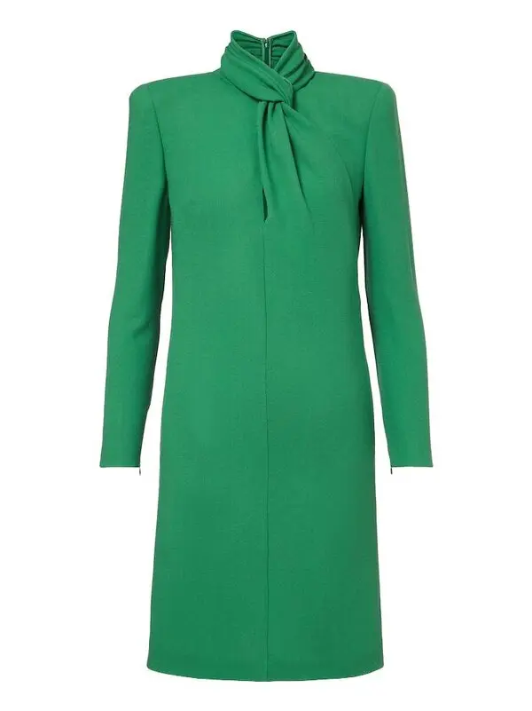 Valentino Garavani Virgin Wool Minidress - Green