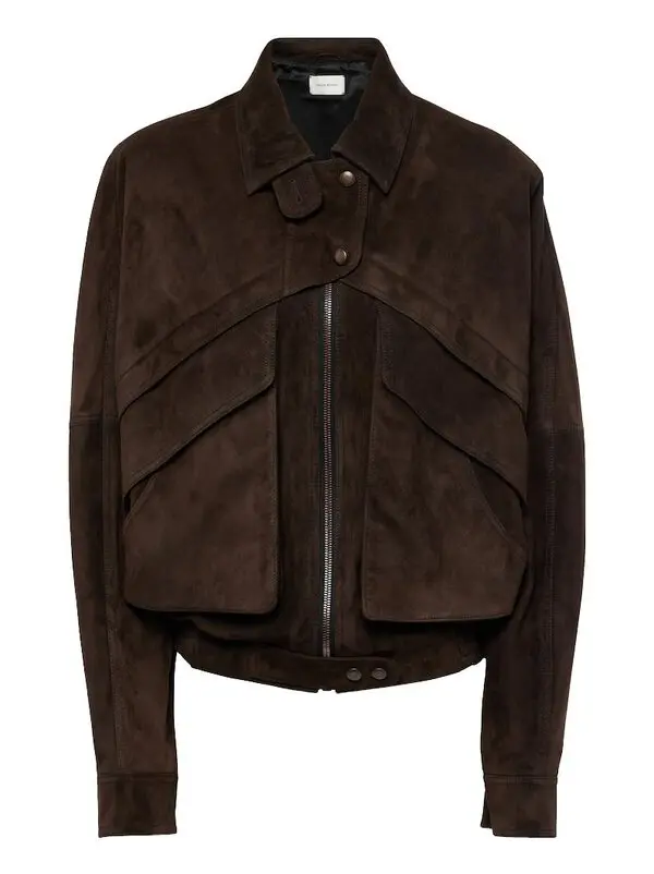 Magda Butrym Suede Jacket - Brown