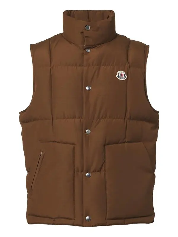 Moncler Down Vest - Brown