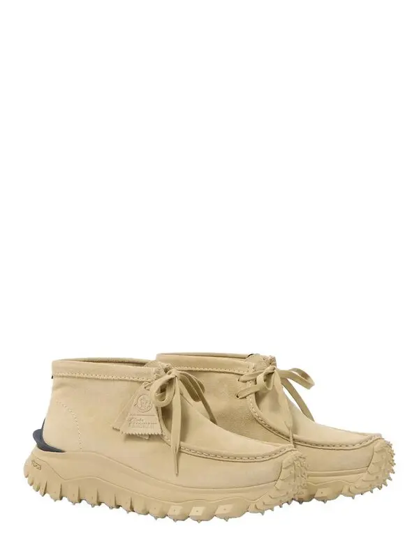 Moncler X Clarks Trailgrip Wallabee Gtx Suede Sneakers - Beige