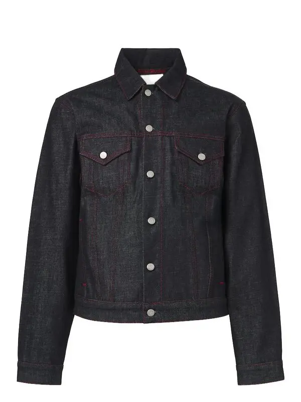 Acne Studios Re-edition Logo Denim Jacket - Blue