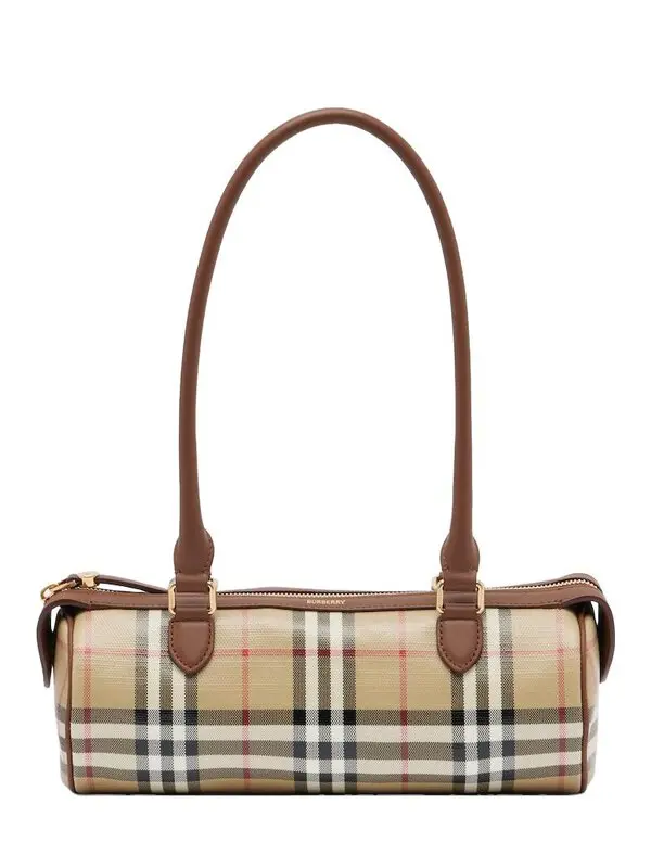 Burberry Check Small Shoulder Bag - Brown