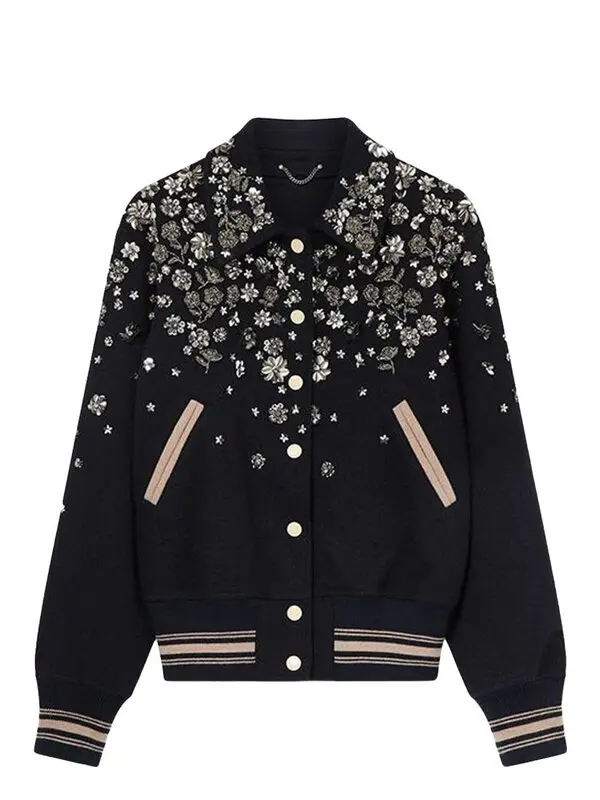 GOLDEN GOOSE Wool Bomber Jacket - Multicolor