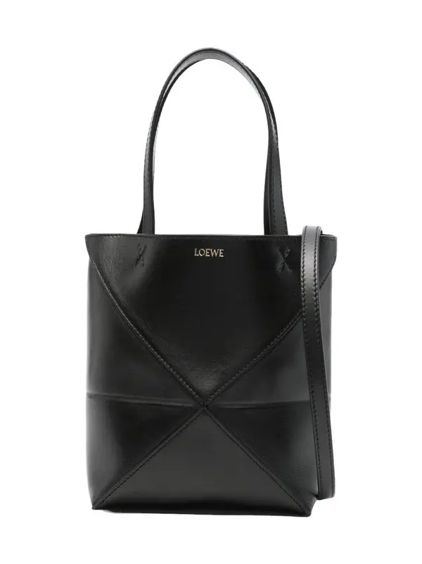 Loewe Puzzle Fold Mini Leather Tote - Multicolor